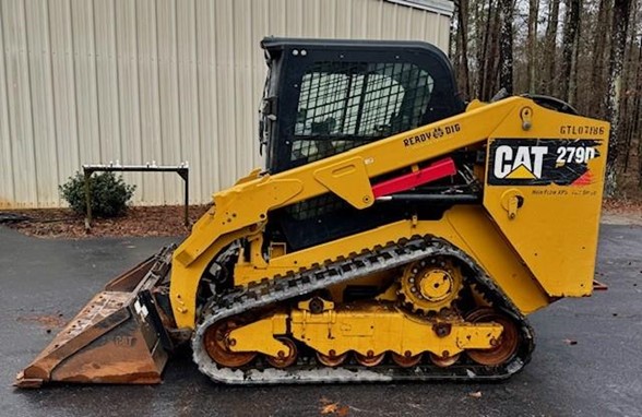 Used 2019 CATERPILLAR 279D Compact Track Loader: 74 HP, High Performance