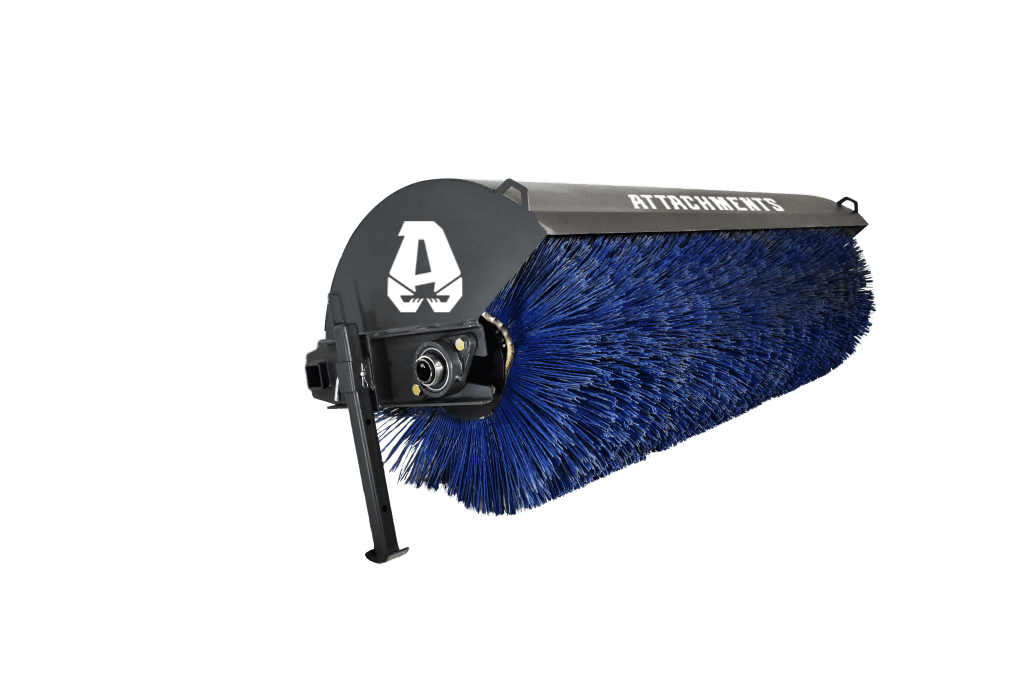 Heavy-Duty Angle Broom for Skid Steers and Tractors