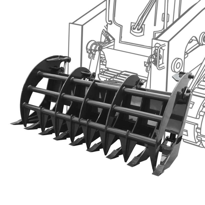 X-Treme Duty Grapple Rake: Heavy-Duty Land Clearing Attachment